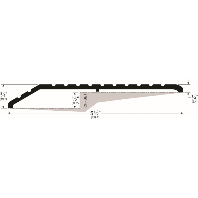 Pemko 157A 36" Offset Saddle Threshold Mill Aluminum | The Home Decor