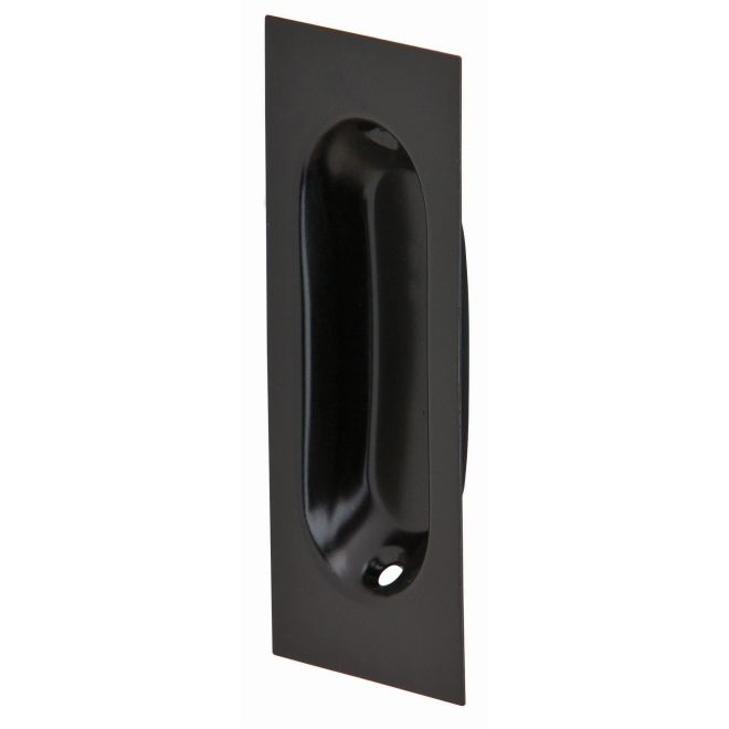 Ives 22B Rectangular Flush Pull - Oil Rubbed Bronze | The Home Decor