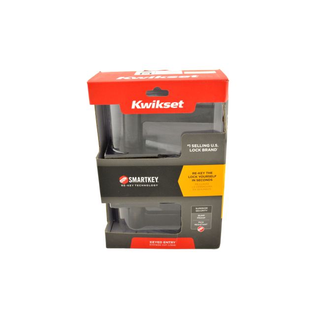Kwikset CP156HFLSQT Halifax Square Entry Door Lock SmartKey | The Home ...